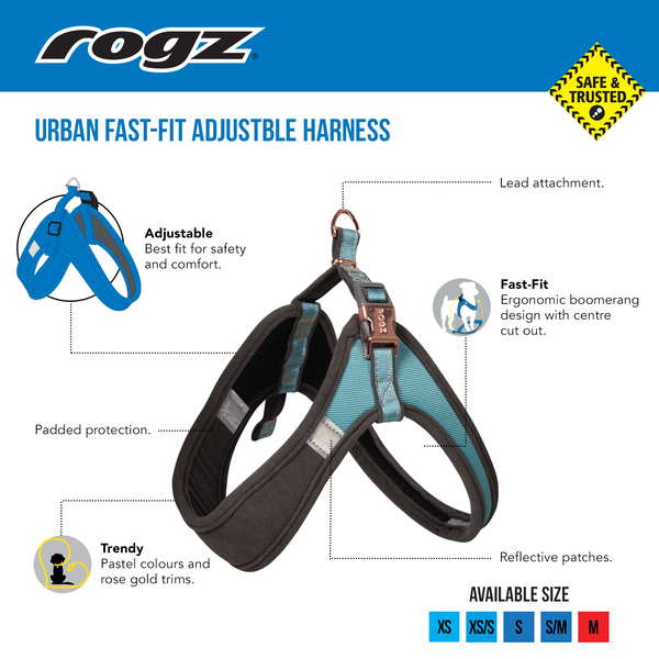 Rogz Urban Fast Fit Adjustable Harness - Buy Rogz. Technical Gear For ...