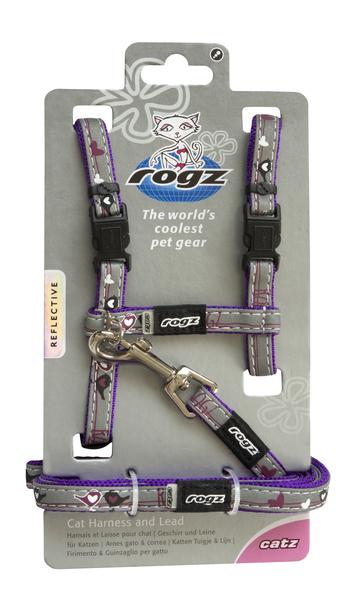 Rogz Nightcat Purple Cat Collar and Leash Set - Buy Rogz. Technical ...