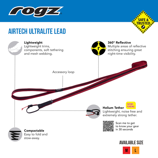 Rogz AirTech ultralite leash for silent runs - Buy Rogz. Technical Gear ...